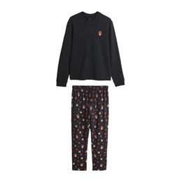 next Pyjama lang Herren Gr&ouml;&szlig;e XXL cranberry / schwarz