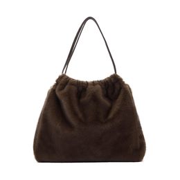 Mango Schultertasche Damen Gr&ouml;&szlig;e One Size braun