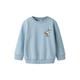 name it Sweatshirt 'NMMVALEXANDER' Jungen Gr&ouml;&szlig;e 104 creme / hellblau / oliv / dunkelorange