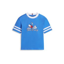 Tommy Hilfiger T-Shirt 'TAKE IT EASY' Jungen Gr&ouml;&szlig;e 110 azur / rot / wei&szlig;