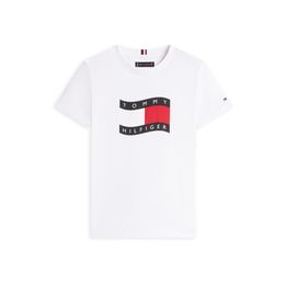 Tommy Hilfiger T-Shirt Jungen Gr&ouml;&szlig;e 98 rot / schwarz / wei&szlig;