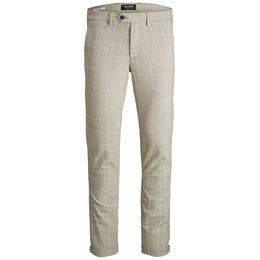 Jack & Jones Jack & Jones Hose 'Marco Connor' Herren Gr&ouml;&szlig;e 31 beige / grau / wei&szlig;