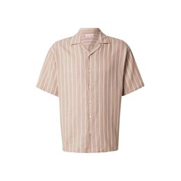 Jack & Jones Jack & Jones Hemd 'JJEEnzo' Herren Gr&ouml;&szlig;e S dunkelbeige / wei&szlig;