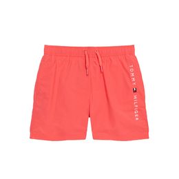 Tommy Hilfiger Underwear Badeshorts Jungen Gr&ouml;&szlig;e 128/140 hellrot / wei&szlig;
