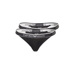 Emporio Armani String Damen Gr&ouml;&szlig;e XS schwarz / wei&szlig;