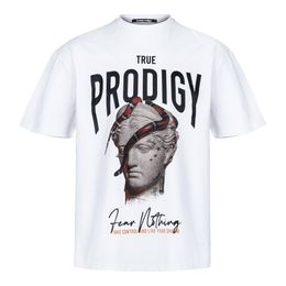Trueprodigy T-Shirt 'Jamie' Damen Gr&ouml;&szlig;e M grau / schwarz / wei&szlig;