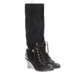 Chanel Stiefel Damen Gr&ouml;&szlig;e 40 Second Hand schwarz