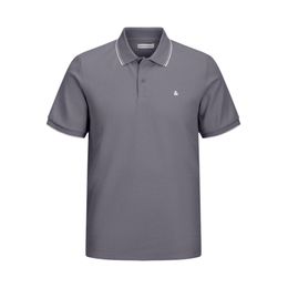 Jack & Jones Jack & Jones Poloshirt 'JJEAustin' Herren Gr&ouml;&szlig;e S dunkelgrau / wei&szlig;