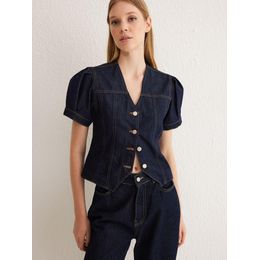 Trendyol Bluse Damen Gr&ouml;&szlig;e M dunkelblau
