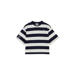 WE Fashion T-Shirt M&auml;dchen Gr&ouml;&szlig;e 110/116 navy / offwhite