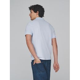The Set Poloshirt Herren Gr&ouml;&szlig;e S navy / pastellblau / wei&szlig;