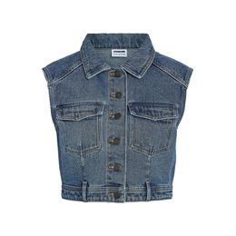 Noisy may Weste 'NMKETTIE' Damen Gr&ouml;&szlig;e S blue denim