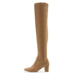 Lascana Overkneestiefel Damen Gr&ouml;&szlig;e 36 camel Winterschuhe