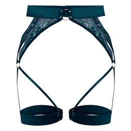 Hunkem&ouml;ller Hunkem&ouml;ller Strumpfhalter Damen Gr&ouml;&szlig;e L cyanblau
