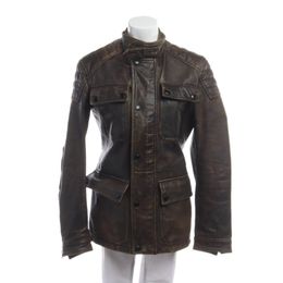 Burberry Lederjacke / Ledermantel Damen Gr&ouml;&szlig;e S Second Hand braun
