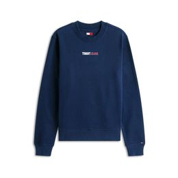 Tommy Jeans Sweatshirt 'ESS' Damen Gr&ouml;&szlig;e M navy / hellpink / wei&szlig;