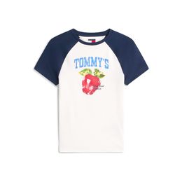Tommy Jeans T-Shirt 'Market' Damen Gr&ouml;&szlig;e S navy / apfel / rot / wei&szlig;
