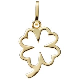 Jobo Damen Kettenanh&auml;nger "Anh&auml;nger Kleeblatt", Gelbgold 333, gold, Gelbgold 333, Schmuckanh&auml;nger, 333 Gold