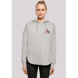 F4NT4STIC Damen Sweatshirt "Christmas Deer", grau, Gr. XS, Obermaterial: 100% Baumwolle, Sweatshirts, Premium Qualit&auml;t, Rock-Musik, Band