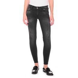 Damen Bequeme Jeans "PULPC", schwarz, Gr. 32, Le Temps Des Cerises, 83% Baumwolle, 14% Polyester, 3% Elasthan, Jeans, mit eng anliegendem Schnitt
