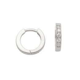 Adelia&acute;s ADELIA ́S Damen Paar Ohrh&auml;nger "1 Paar 925 Silber Ohrringe / Creolen mit Zirkonia &Oslash; 11,8 mm", Damen, Silber 925 (Sterlingsilber), silber, Silber 925