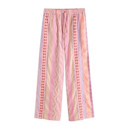 next Hose Damen Gr&ouml;&szlig;e 36 beige / helllila / pink / rot