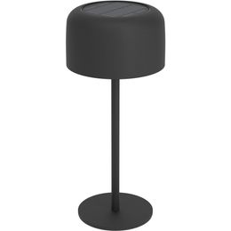 Eglo Tischleuchte "ROCCANOVA Tischlampe - Stahl - SOLAR-LED - 2,8W - IP44", 1, &Oslash; 13,5cm H: 30cm, 1 Stk.schwarz, Wohnzimmer, Leuchten, Solarleuchte,