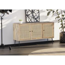 Sideboard GUTMANN FACTORY, B:145cm H:80cm T:42cm, beige, Wohnzimmer, Sideboards, Kommode, Breite 145 cm