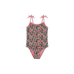 WE Fashion Badeanzug M&auml;dchen Gr&ouml;&szlig;e 110/116 creme / gr&uuml;n / pink