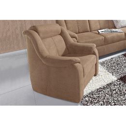 Sit & More Sessel SIT & MORE, B:85cm H:98cm T:95cm, braun, Luxus-Microfaser (aus 100% Polyester);NaturLEDER (echtes Rindsleder);SOFTLUX-Kunstleder;Altara