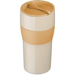 Koziol Thermobecher "AROMA TO GO XL", 18,5cm, 700ml, beige, Trinkgef&auml;&szlig;e, Made in Germany. Biozirkul&auml;rer Kunststoff, 700 ml