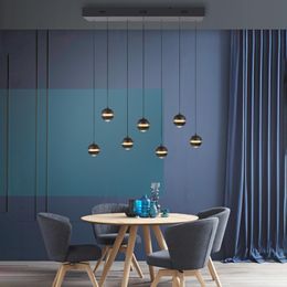 Sch&ouml;ner Wohnen Kollektion LED Pendelleuchte "LINI", 7, H: 22cm, 1 Stk., schwarz, SCH&Ouml;NER WOHNEN-KOLLEKTION, Leuchten, SCH&Ouml;NER WOHNEN Kollektion, 3-Stufen Dimmer, Comfort-Lift