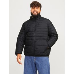 Jack & Jones PlusSize Herren Outdoorjacke "JJESTATE PACKABLE PUFFER COLLAR NOOS PLS", schwarz, Gr. XXXL, JACK & JONES PLUSSIZE, unifarben, Web, Obermaterial: 100%