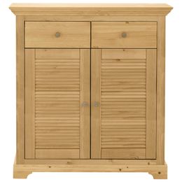 Schuhkommode OTTO HOME, B:94cm H:100cm T:39cm, beige, FSC-zertifiziertes Massivholz, Sideboards, "Ayanna Kommode f&uuml;r ca. 9 Paar Schuhe", Schuhschrank