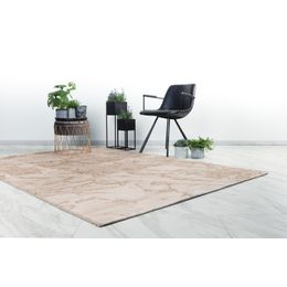 Teppich Kayoom, B:240cm H:12mm L:330cmbeige, Polypropylen, Wohnzimmer, Teppiche, "Mineral 425", Kurzflor, Hoch Tief Struktur, Wohnzimmer