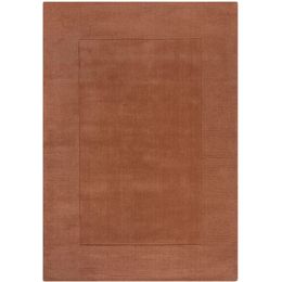 Wollteppich FLAIR RUGS, B:200cm H:8mm L:290cm, orange, Wolle, Wohnzimmer, Teppiche, "Tuscany"