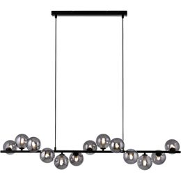 Sch&ouml;ner Wohnen Kollektion LED Pendelleuchte "DUBAI", schwarz, 13, H: 100cm, 1 Stk., SCH&Ouml;NER WOHNEN-KOLLEKTION, Leuchten, SCH&Ouml;NER WOHNEN Kollektion, H&ouml;heneinstellbar, Rauchgl&auml;ser, LED Pendelleuchte