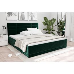 Polsterbett, B:180cm L:210cm, gr&uuml;n, Westfalia Schlafkomfort, Bezug 100% Polyester, Polsterung: Polsterwatte, Material Gestell: gepolsterter