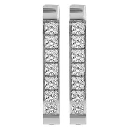 Adelia&acute;s ADELIA ́S Damen Klappcreolen "Ohrringe &ndash; Klappcreole aus Edelstahl"silber, Edelstahl, Ohrringe, Ideal als Geschenk zum Muttertag