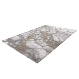 Teppich Kayoom, B:160cm H:12mm L:230cmgold, Polypropylen, Wohnzimmer, Teppiche, "Mineral 425", Kurzflor, Hoch Tief Struktur, Wohnzimmer
