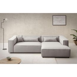 LeGer Home by Lena Gercke "PIARA XXL, Big-Sofa, Cord, Leinenoptik o. Strukturstoff, L-Form" wahlweise Ottomane rechts/links, Kedernaht, extra tiefe