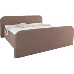 Polsterbett, B:202cm H:96cm L:224cmhellbraun, LeGer Home by Lena Gercke, Betten, "Cleomi mit Bettkasten 140x200 180x200 200x200cm", erh&auml;ltlich in H2,