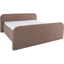 Polsterbett, B:202cm H:96cm L:224cmhellbraun, LeGer Home by Lena Gercke, Betten, "Cleomi mit Bettkasten 140x200 180x200 200x200cm", erh&auml;ltlich in H2,
