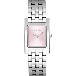 BOSS Damen Quarzuhr "LUCY", silber, Armbanduhren, Armbanduhr, Damenuhr, Edelstahlarmband, analog