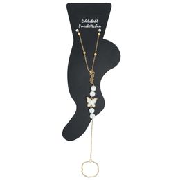 Adelia&acute;s ADELIA ́S Damen Fu&szlig;kette "Damen Fu&szlig;kettchen &ndash; aus Edelstahl", Edelstahlgold, Edelstahl, Fu&szlig;ketten, Perfekt als Geschenk f&uuml;r besondere Menschen