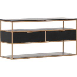 Lowboard GUTMANN FACTORY, B:120cm H:60cm T:40cm, schwarz, Sideboards, "Porto", Kommode, Breite 120 cm
