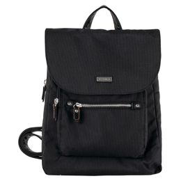 Tom Tailor Damen Cityrucksack "RINA", schwarz, Nylon, unifarben, Rucks&auml;cke, mit super leichtem Gewicht