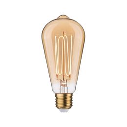 Paulmann LED-Leuchtmittel "Rustic Shine ST64 300lm 4,2W 1800K I gold 230V", goldfarben, L:14,3cm &Oslash;:6,4cm, Leuchtmittel