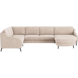 Sit & More Wohnlandschaft SIT & MORE, B:372cm H:90cm T:227cm, beige, 95% Polyester, 10% Polyamid, Sofas, "Soul U-Form", wahlweise mit Bettfunktion und