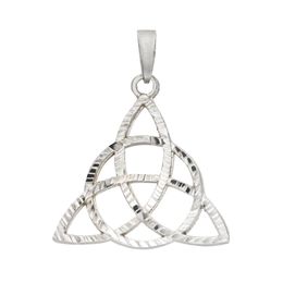Kettenanh&auml;nger Jobo "Anh&auml;nger Triquetra 28 mm", silber (silber 925), Schmuckanh&auml;nger, Damen, Silber 925 (Sterlingsilber), Kettenanh&auml;nger, 925 Silber rhodiniert